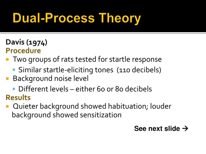 PPT - Chapter 2: Habituation & Other Forms of Stimulus Learning ...