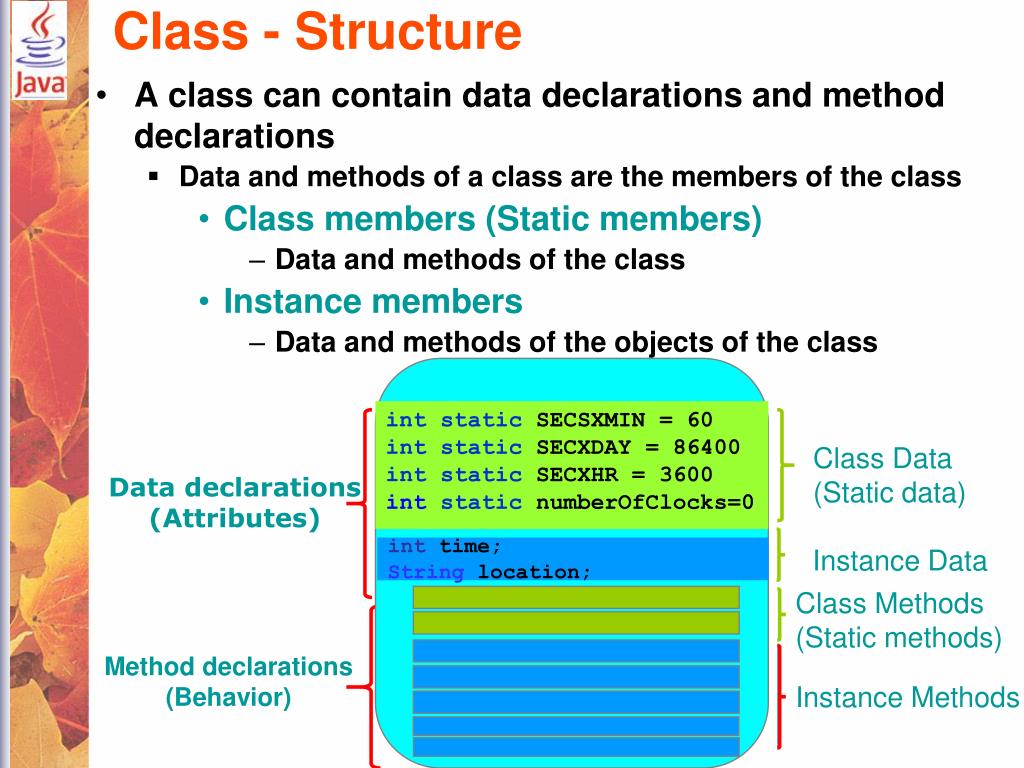 Ppt Constructors Method Overloading Class Members Static Variables Static Methods Powerpoint