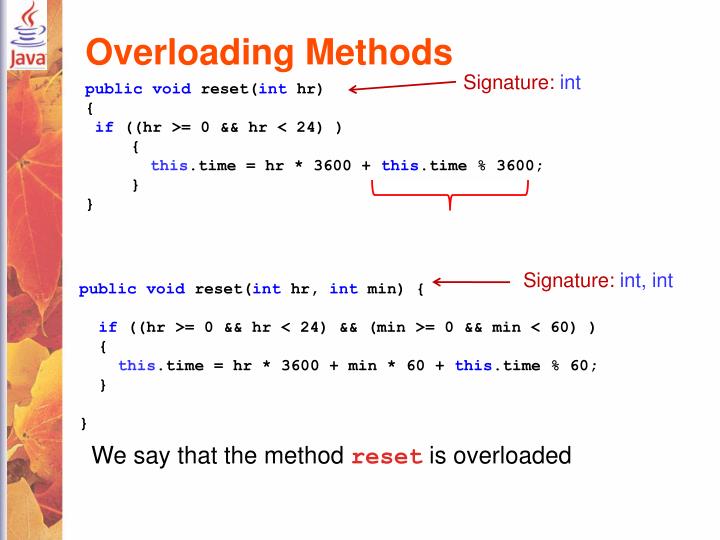 PPT - Constructors Method Overloading Class Members Static Variables Static Methods PowerPoint ...