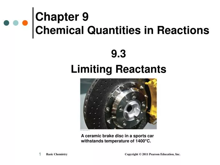 PPT - Chapter 9 Chemical Quantities in Reactions PowerPoint ...