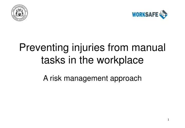 PPT - Preventing injuries from manual tasks in the workplace PowerPoint ... PPT - Preventing injuries from manual tasks in the workplace PowerPoint ...