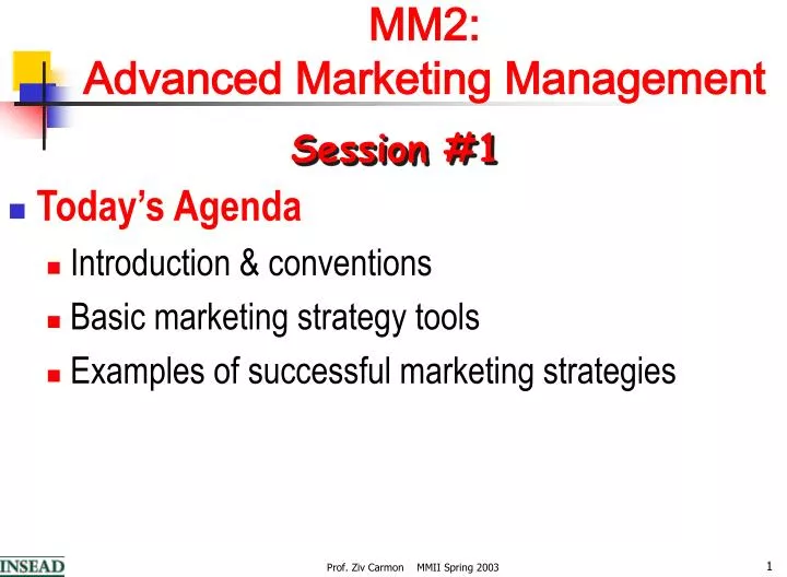 PPT - MM2: Advanced Marketing Management PowerPoint Presentation, free ...