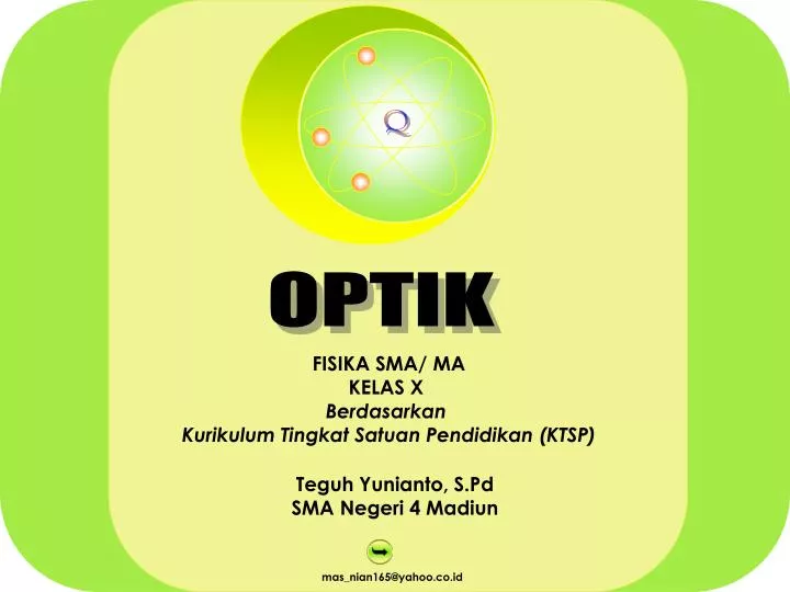 PPT - OPTIK PowerPoint Presentation, free download - ID:6230977