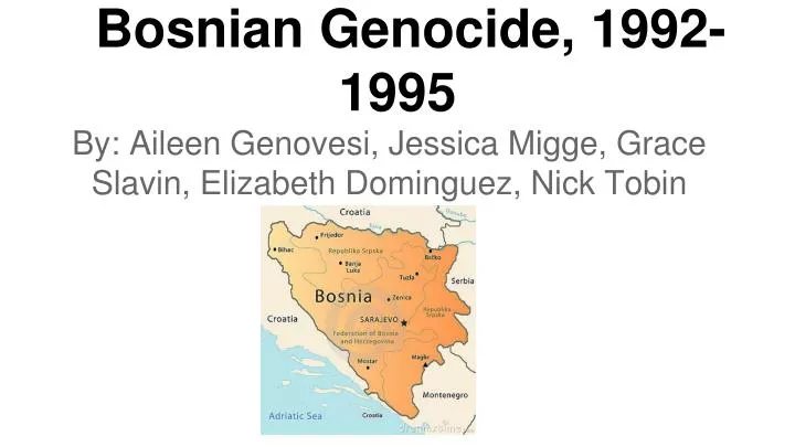 PPT - Bosnian Genocide, 1992-1995 PowerPoint Presentation, free ...
