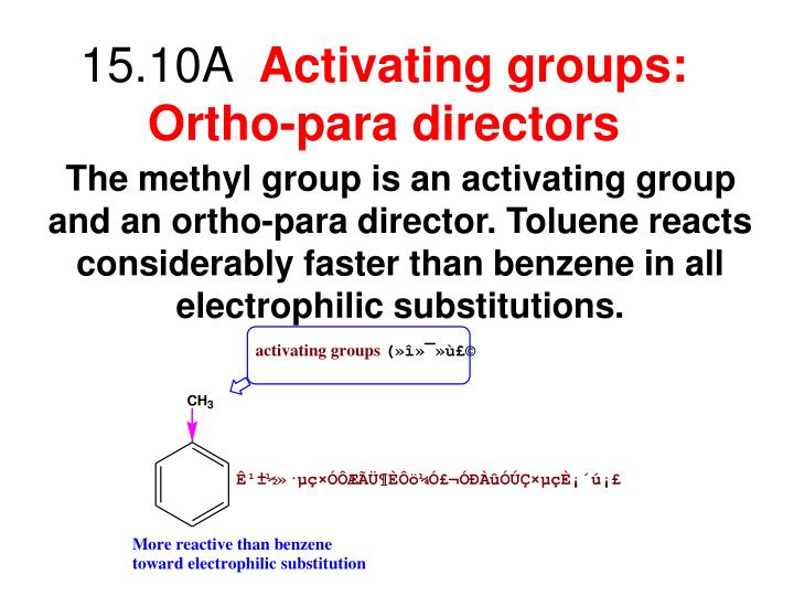 PPT - Chap 15 Electrophilic aromatic substitution ( 芳香族亲电取代） PowerPoint ...