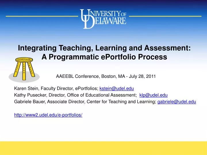 PPT - Integrating Teaching, Learning and Assessment : A Programmatic ...