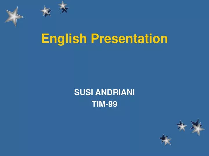PPT - English Presentation PowerPoint Presentation, free download - ID ...