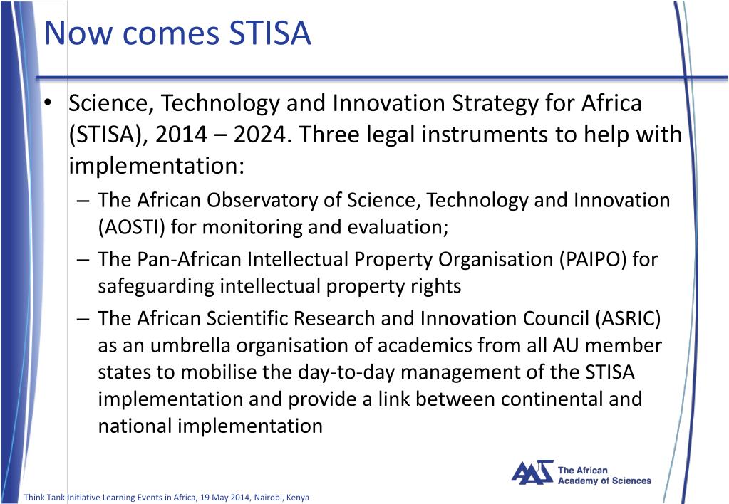 PPT - The African Academy of Sciences Driving Scientific and ...