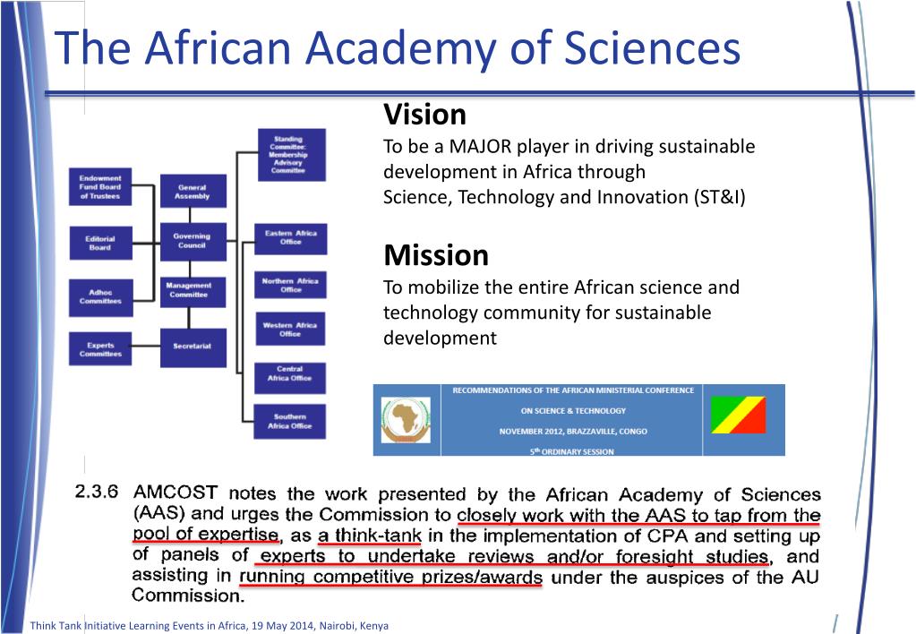 PPT - The African Academy of Sciences Driving Scientific and ...