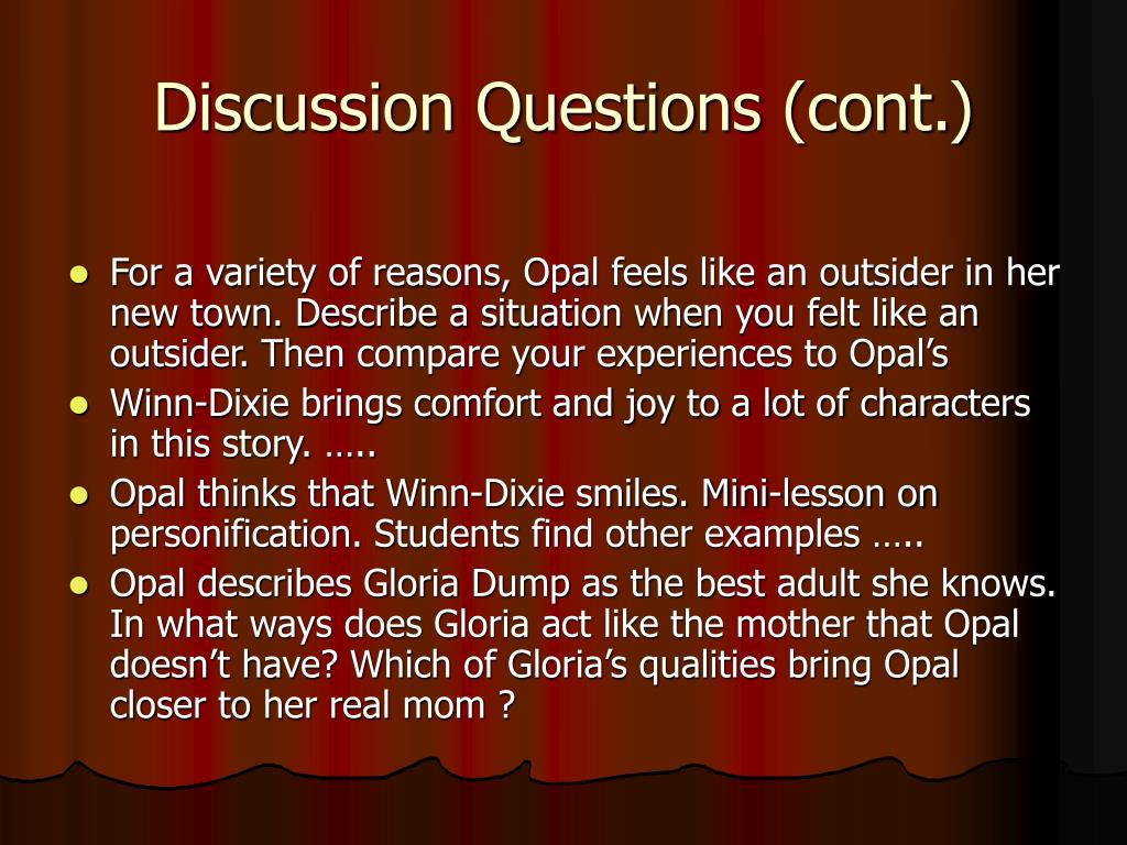 PPT - Because of Winn-Dixie By Kate DiCamillo PowerPoint Presentation ...