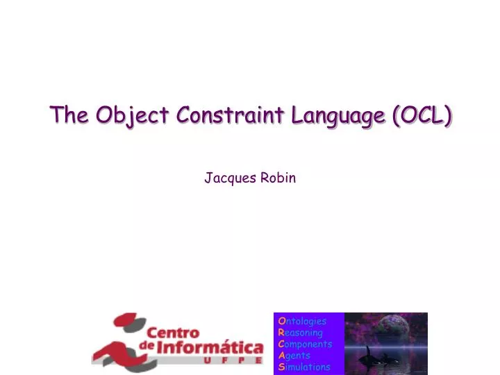 Ppt The Object Constraint Language Ocl Powerpoint Presentation Free Download Id 6234970
