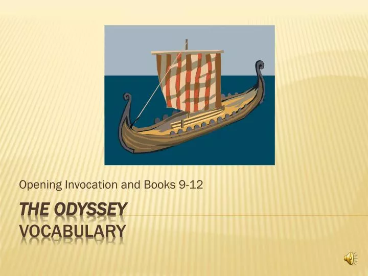 PPT - The Odyssey Vocabulary PowerPoint Presentation, free download ...