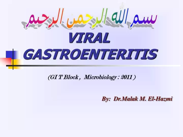PPT - VIRAL GASTROENTERITIS PowerPoint Presentation, free download - ID ...