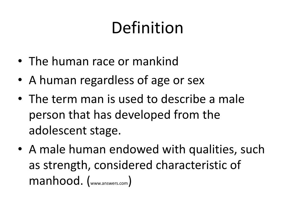 PPT What Is A Man PowerPoint Presentation Free Download ID 6235257