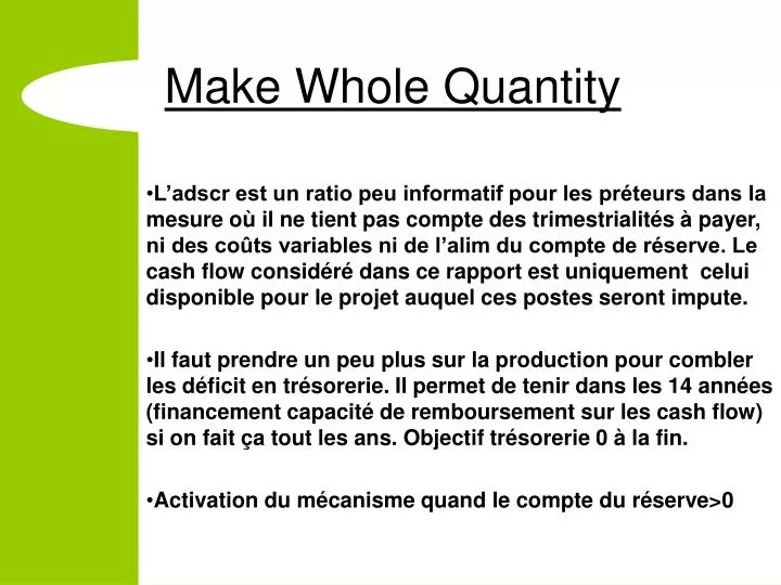 PPT - Make Whole Quantity PowerPoint Presentation, free download - ID ...