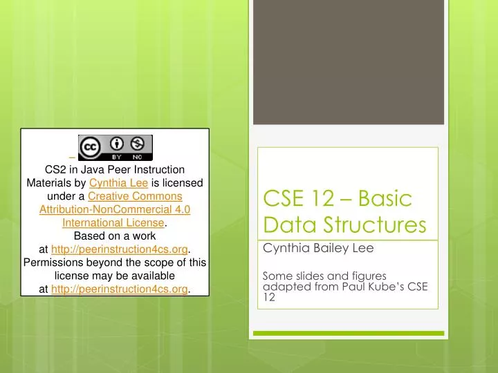 PPT - CSE 12 – Basic Data Structures PowerPoint Presentation, free ...