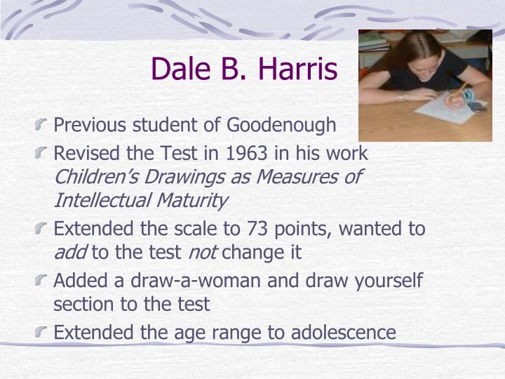 PPT - And the Goodenough- Harris Draw-A-Man Test By: Katelyn Peterson ...