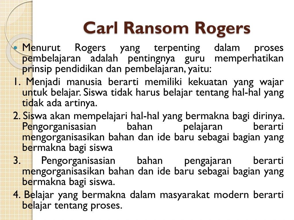 PPT - TEORI BELAJAR HUMANISTIK PowerPoint Presentation, free download ...