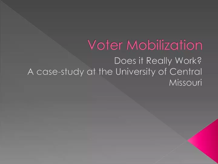 PPT - Voter Mobilization PowerPoint Presentation, free download - ID ...