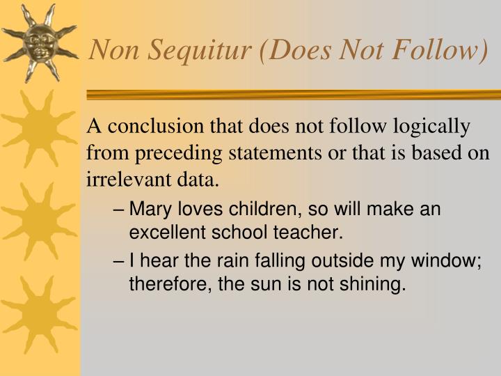 PPT - LOGICAL FALLACIES PowerPoint Presentation - ID:6238679