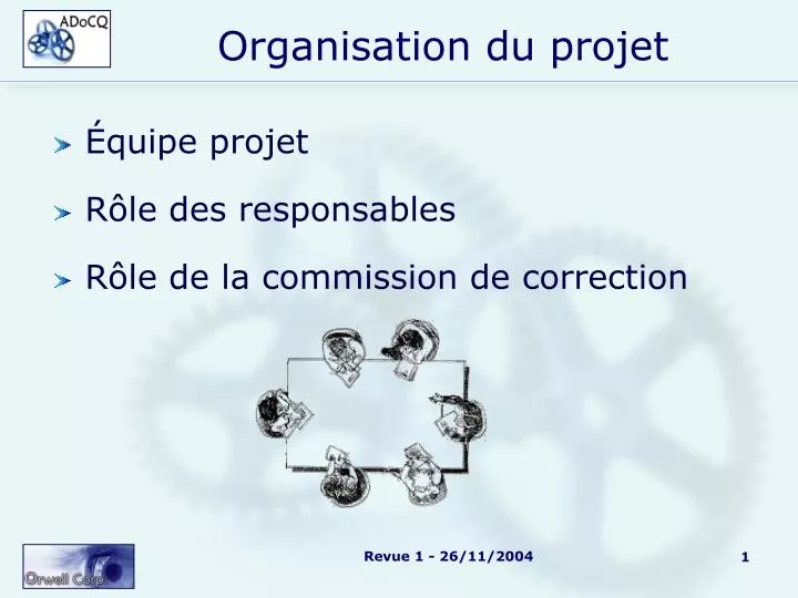 PPT - Organisation du projet PowerPoint Presentation, free download ...