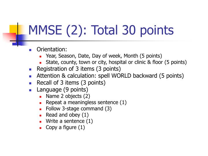 PPT - Assessment of an Arabic version of the Mini-Mental State ...
