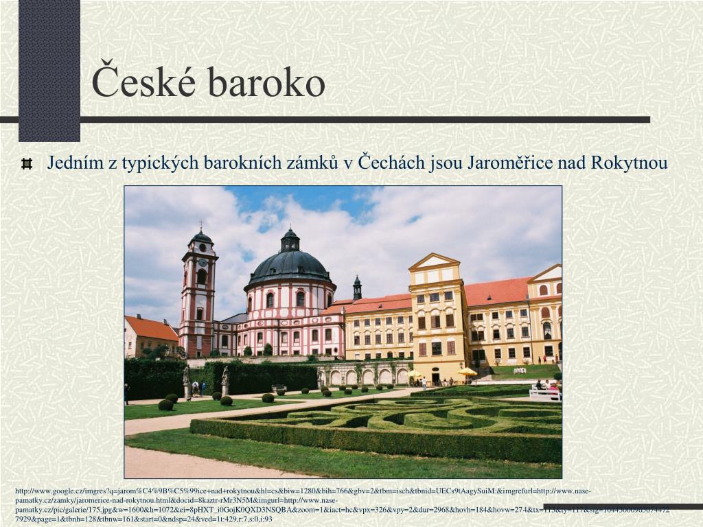 PPT - Baroko v českých zemích – 8. ročník PowerPoint Presentation - ID ...
