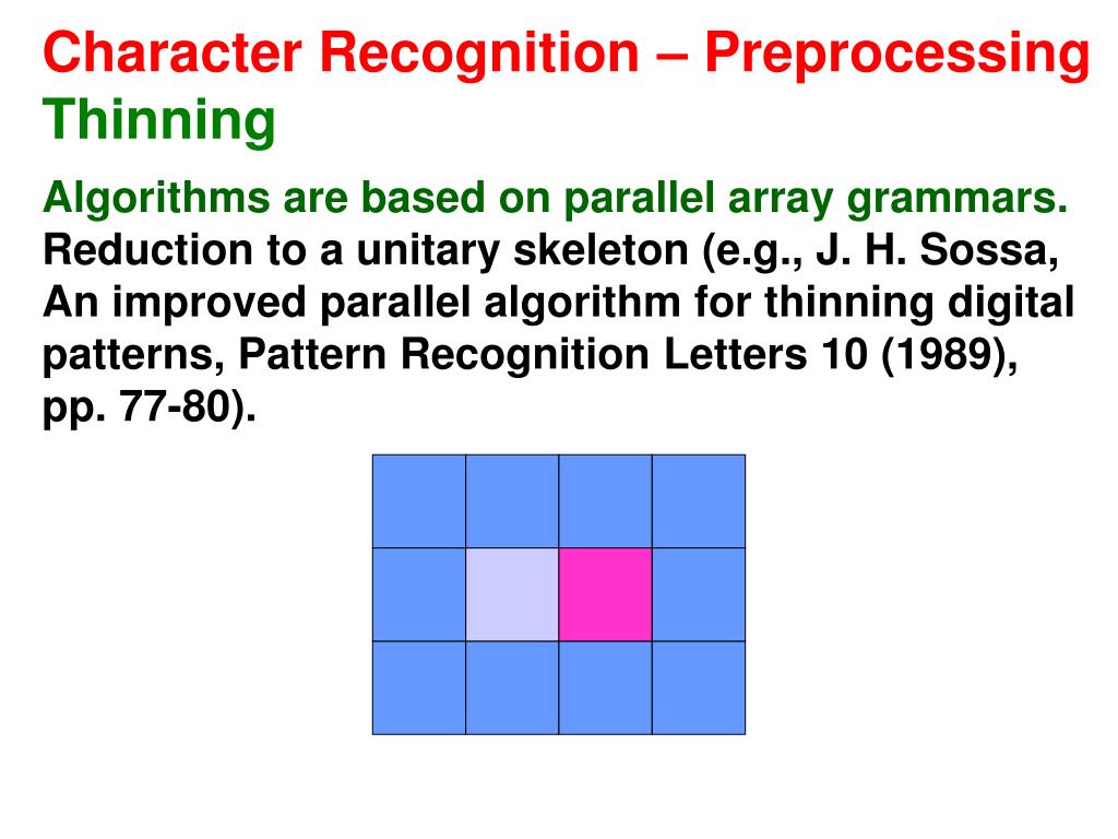 Ppt Syntactical Pattern Recognition With 2 Dimensional Array Grammars And Array Automata