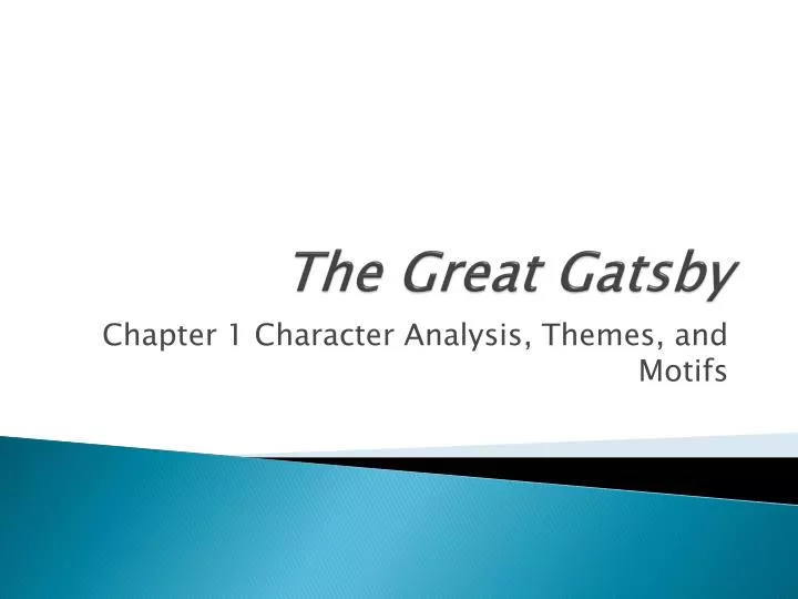PPT - The Great Gatsby PowerPoint Presentation, free download - ID:6240065