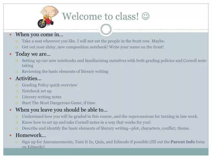 PPT - Welcome to class! PowerPoint Presentation, free download - ID:6240140