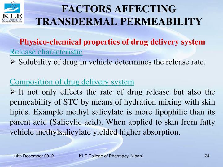 PPT - TRANSDERMAL DRUG DELIVERY SYSTEM PowerPoint Presentation - ID:6240594