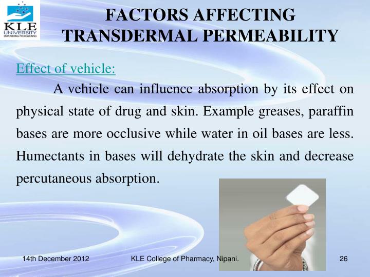 PPT - TRANSDERMAL DRUG DELIVERY SYSTEM PowerPoint Presentation - ID:6240594