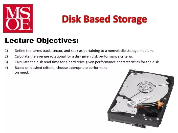 PPT - Disk Based Storage PowerPoint Presentation, free download - ID ...