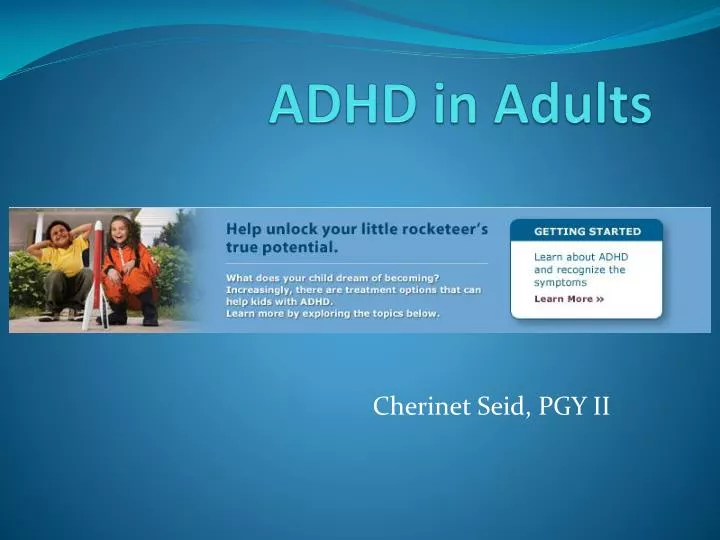 PPT - ADHD in Adults PowerPoint Presentation, free download - ID:6241710