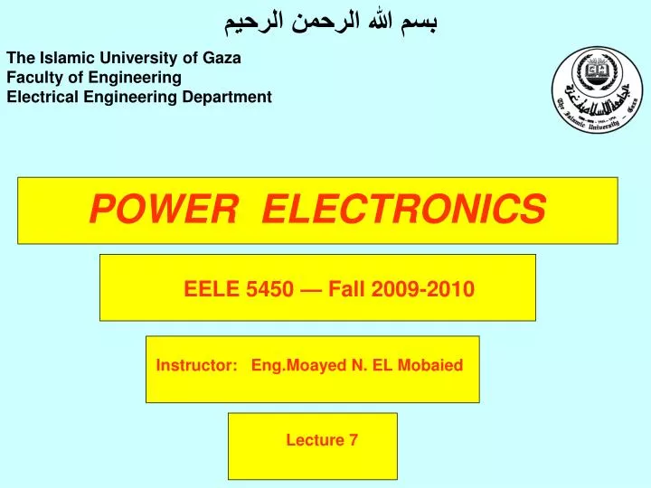 PPT - POWER ELECTRONICS PowerPoint Presentation, free download - ID:6242032