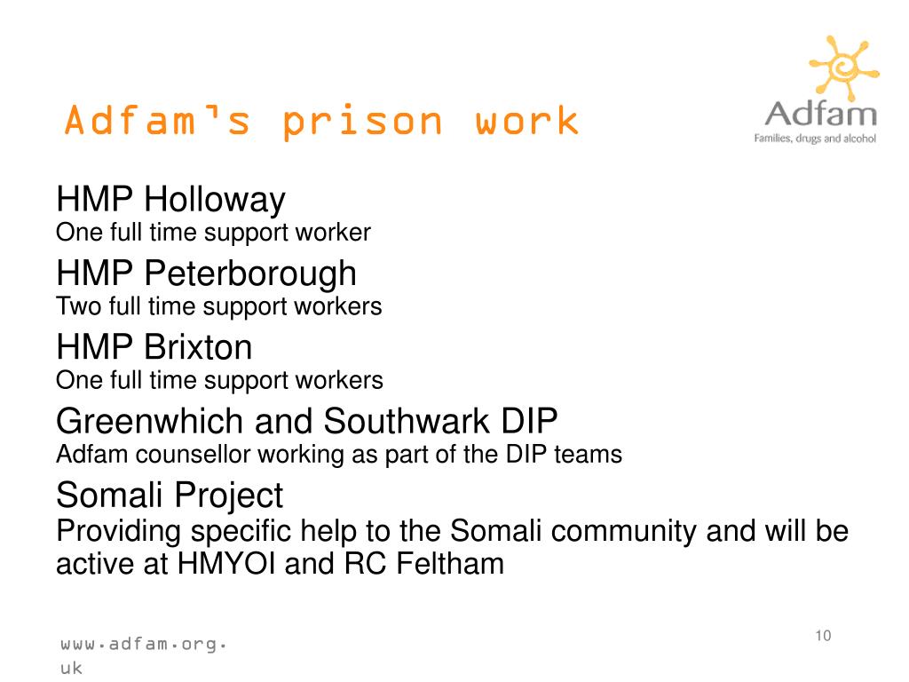 PPT - Adfam: Supporting Families Affected by Drugs & Alcohol PowerPoint ...