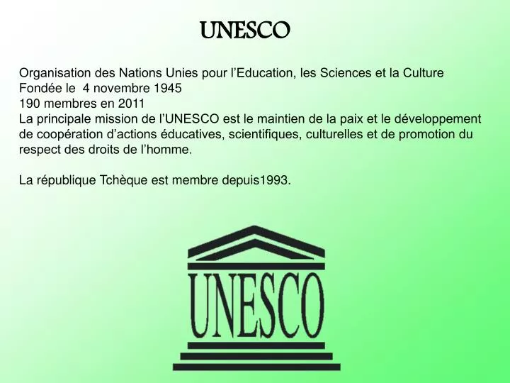 PPT - UNESCO PowerPoint Presentation, free download - ID:6243369