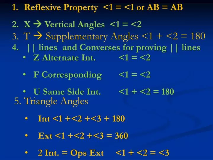PPT - Reflexive Property