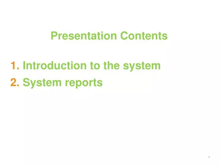 PPT - Presentation Contents PowerPoint Presentation, free download - ID ...