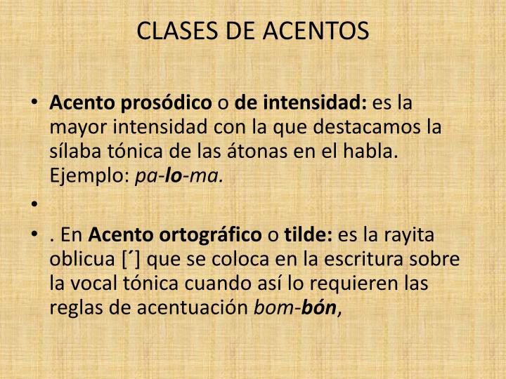 PPT - EL ACENTO PowerPoint Presentation - ID:6244615