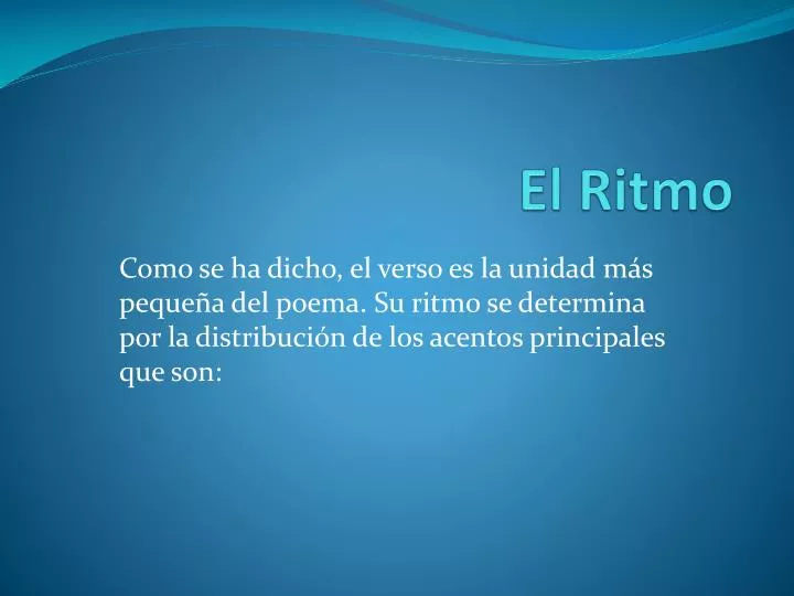 PPT - El Ritmo PowerPoint Presentation, free download - ID:6244638
