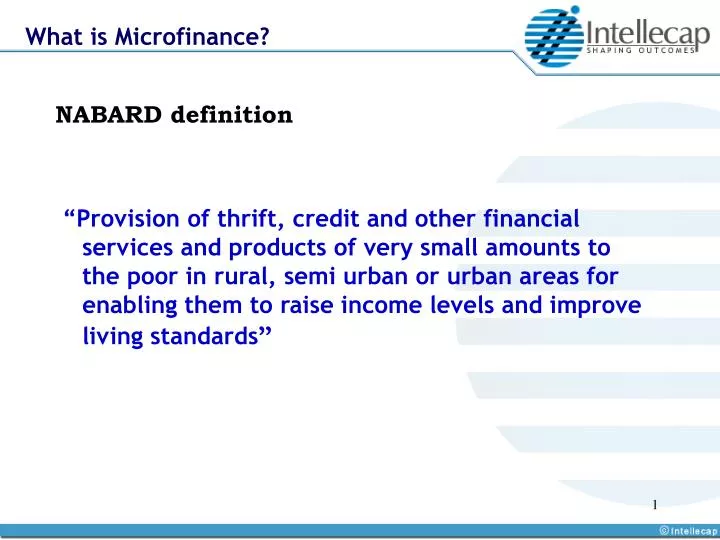 PPT - What is Microfinance? PowerPoint Presentation, free download - ID ...