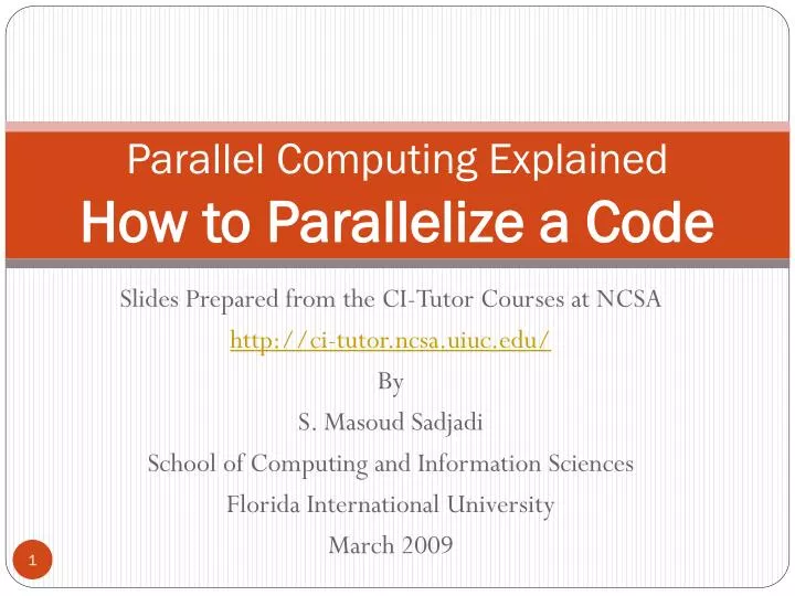 Ppt Parallel Computing Explained How To Parallelize A Code Powerpoint 2398