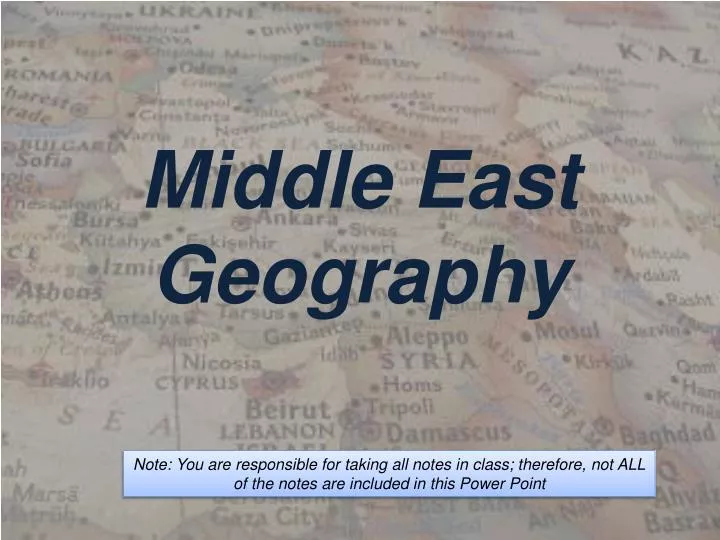 PPT - Middle East Geography PowerPoint Presentation, free download - ID ...