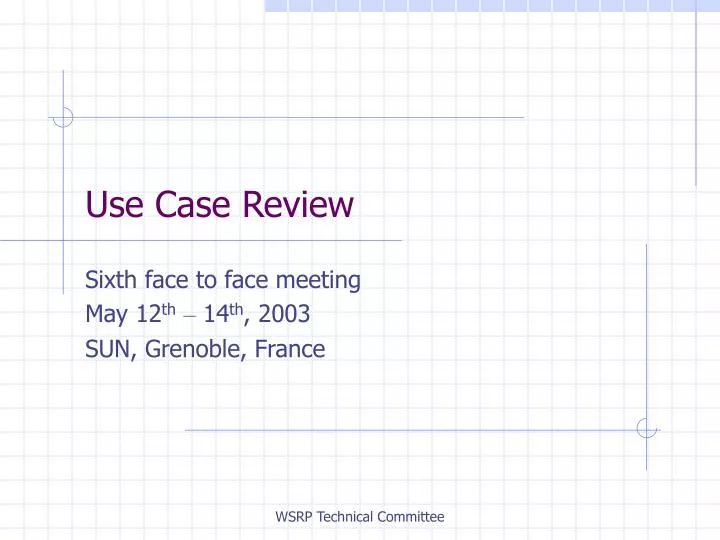 PPT - Use Case Review PowerPoint Presentation, free download - ID:6246746