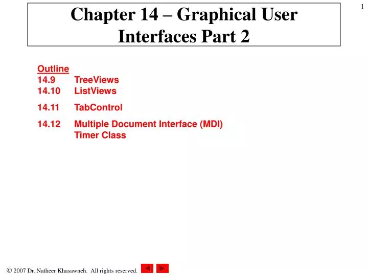 PPT - Chapter 14 – Graphical User Interfaces Part 2 PowerPoint ...