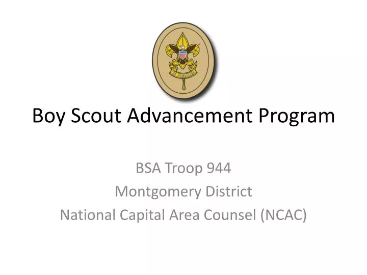 PPT - Boy Scout Advancement Program PowerPoint Presentation, free ...