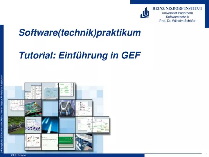 PPT - Software( technik ) praktikum Tutorial : Einführung in GEF ...