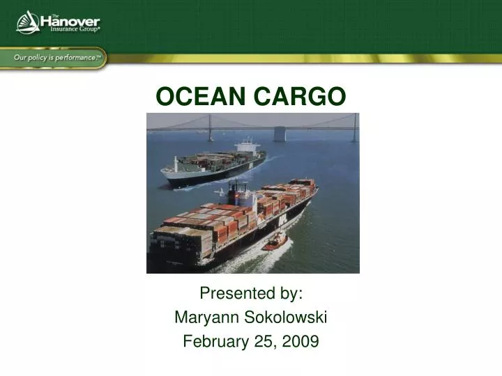 PPT - OCEAN CARGO PowerPoint Presentation, free download - ID:6250609
