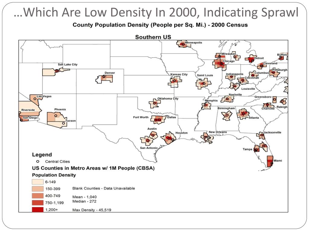 PPT - Big City Density and Sun Belt Sprawl PowerPoint Presentation ...